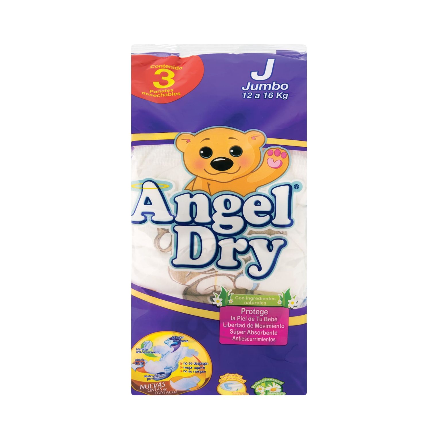 Pañales Jumbo 3 Pzas Angel Dry | Tiendas 3B, tu despensa inteligente