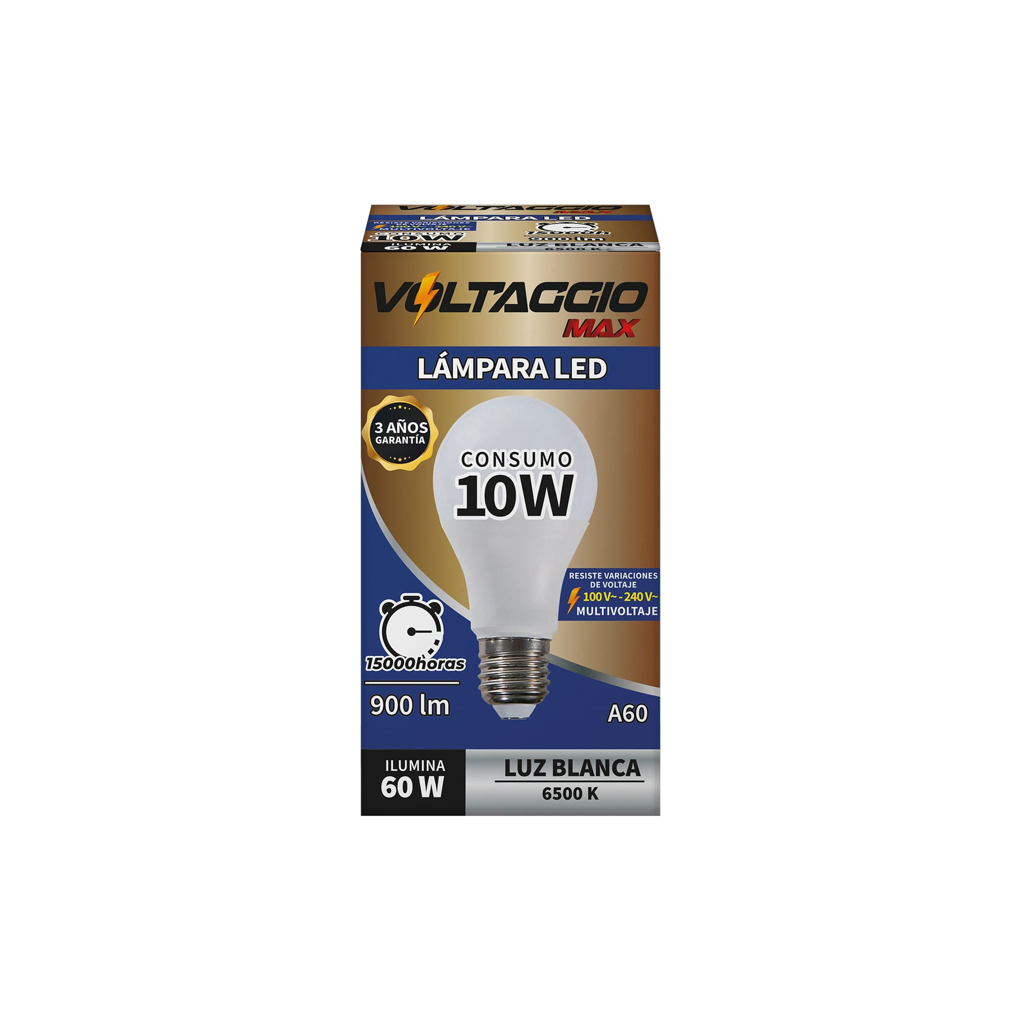 Foco Led 10W Luz Blanca Voltaggio | Tiendas 3B, tu despensa inteligente